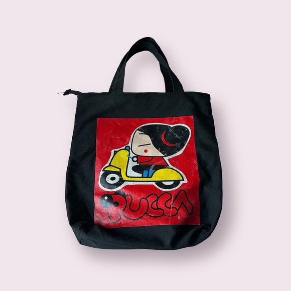 Pucca | Bags | Pucca Funny Love Animated Show Vespa Bike Red Graphic ...